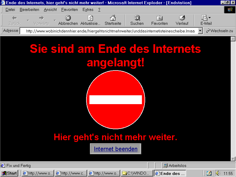 Ende des Internets! Hier ist das Internet zu Ende